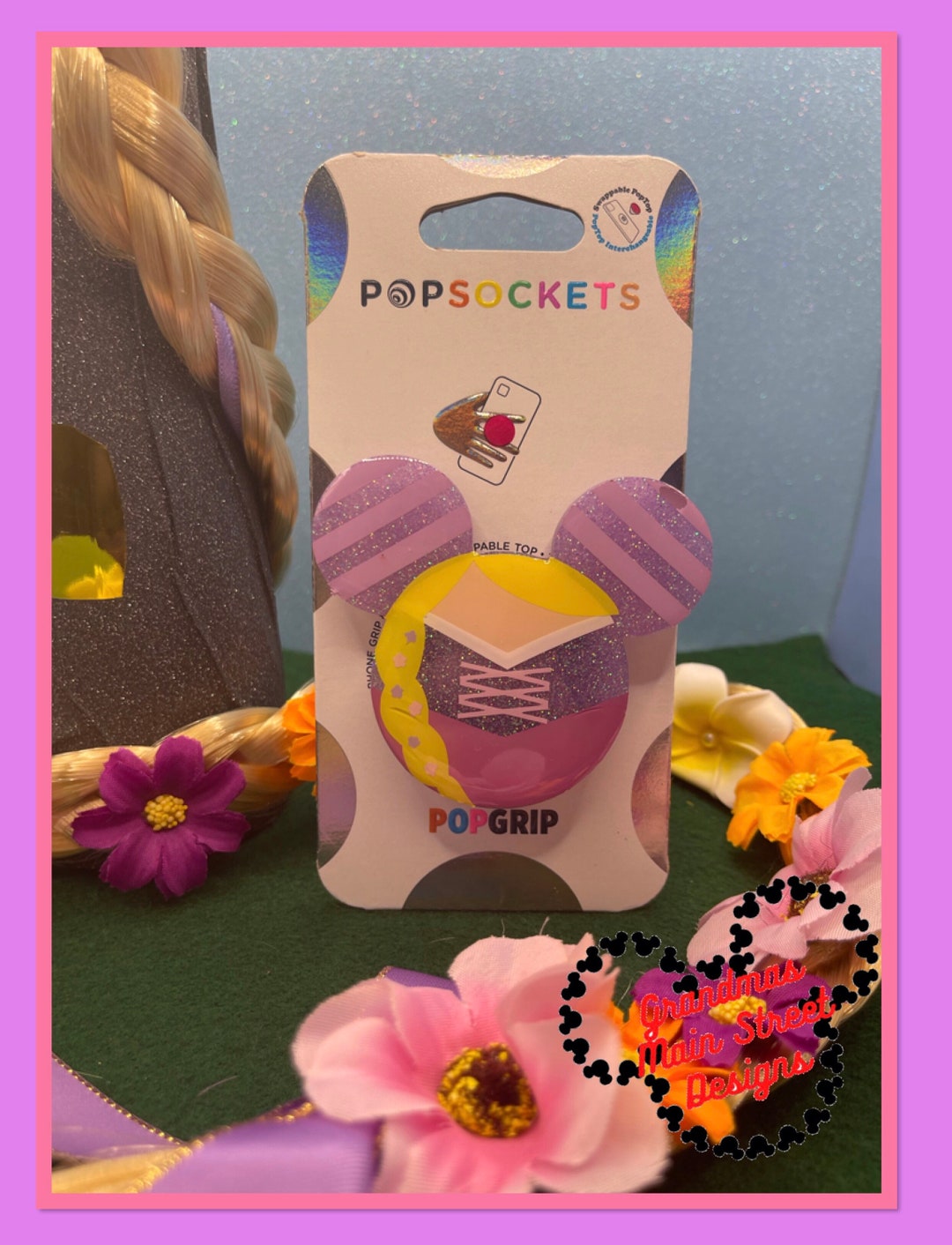 Rapunzel Inspired Disney Popsocket ®/phone Grip/badge Reel/keychain - Etsy