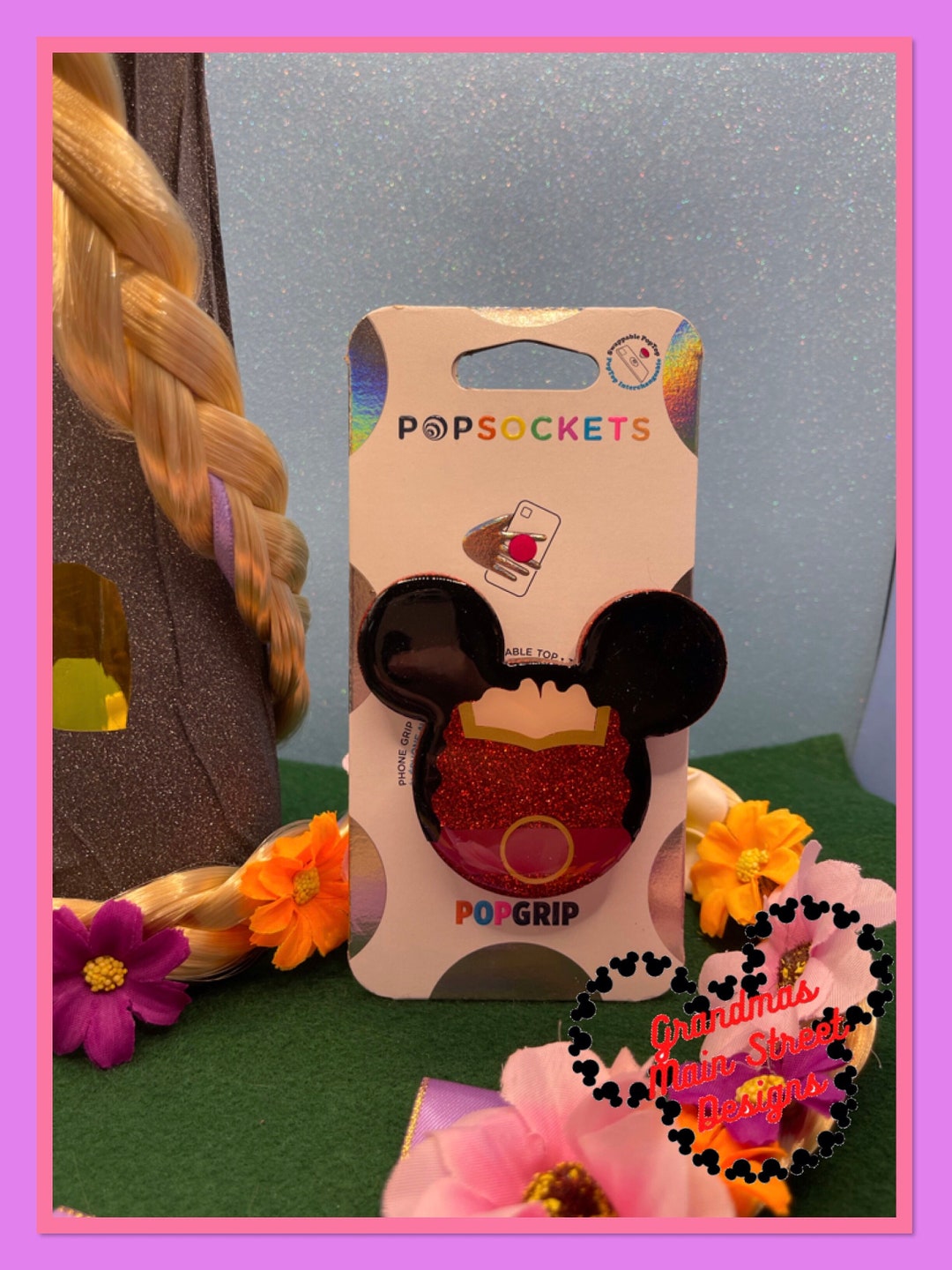 Mother Gothel Inspired Disney Popsocket ®/phone Grip/badge Reel ...