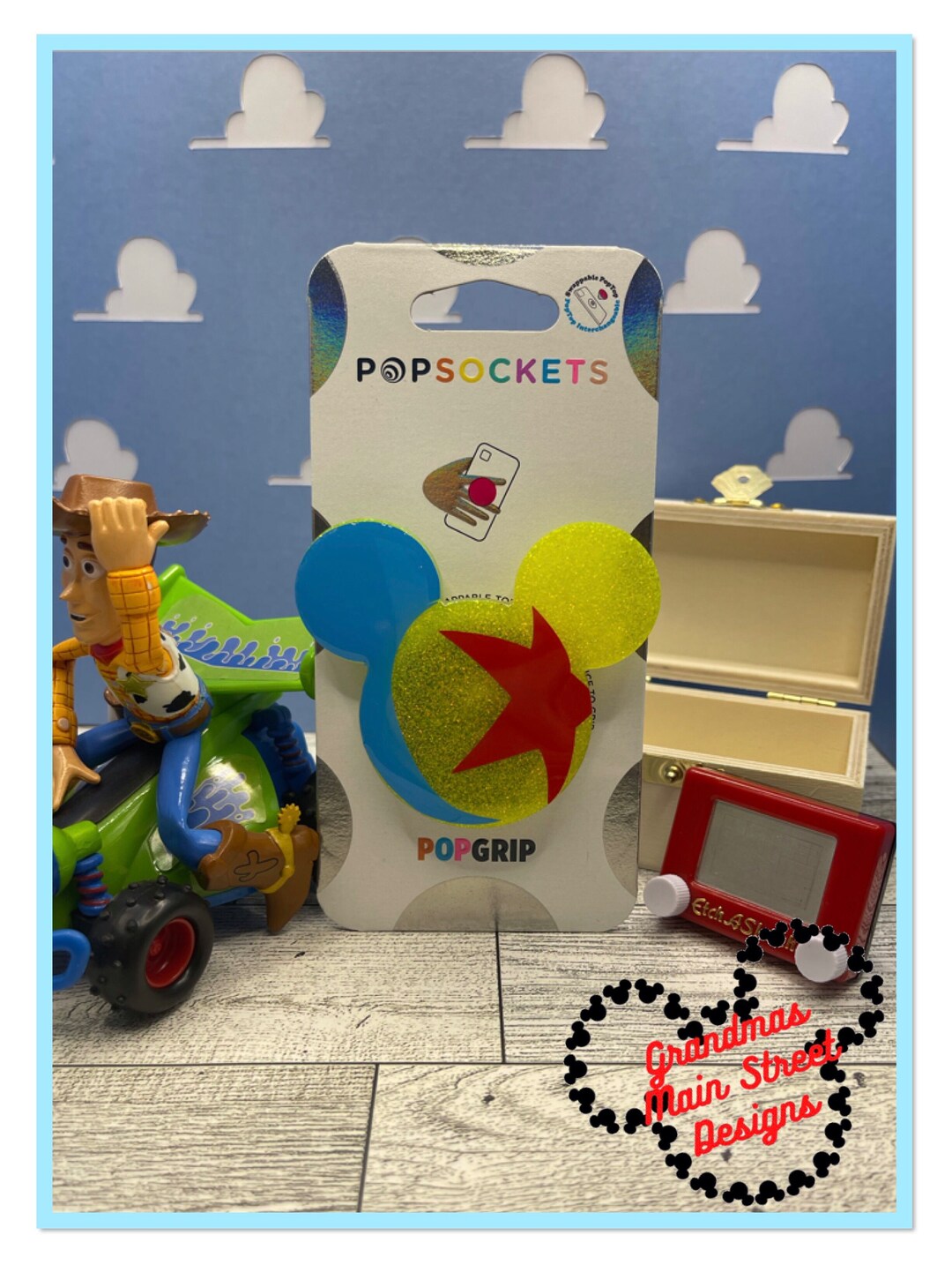 Pixar Ball Inspired Popsocket ®/phone Grip/badge Reel/keychain - Etsy