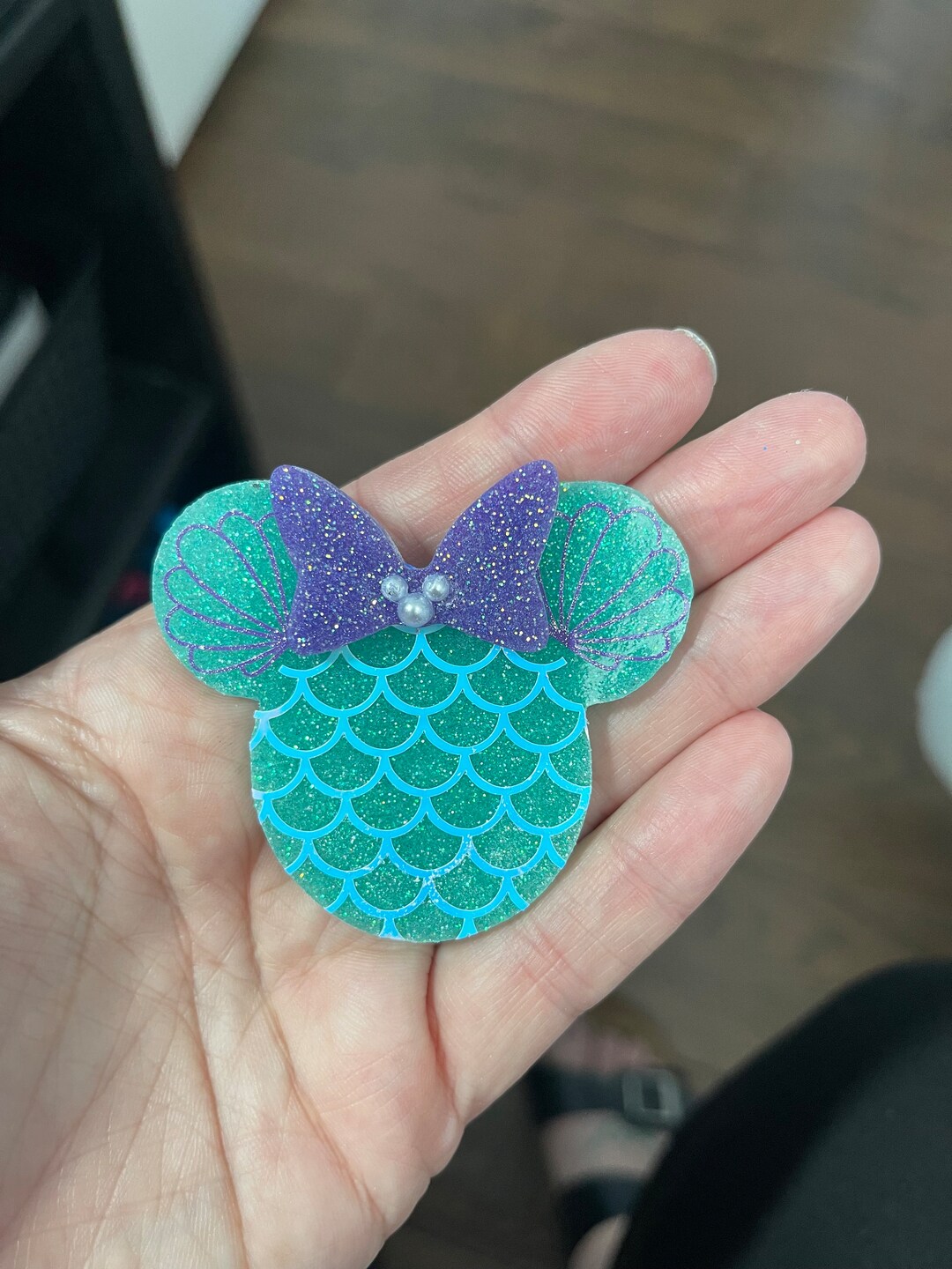 Mermaid Inspired Popsocket /phone Grip/badge Reel/keychain - Etsy
