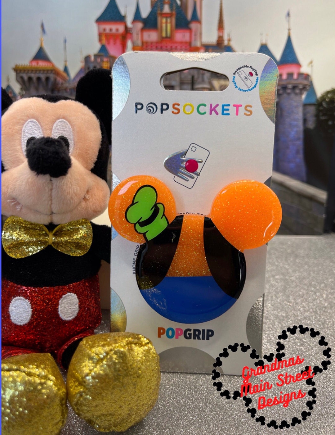Goofy Disney Popsocket ®/phone Grip/badge Reel - Etsy