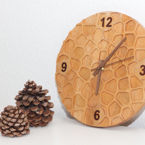 Roman Wall Clock Roman Numbers Clock Wooden Wall Clock - Etsy