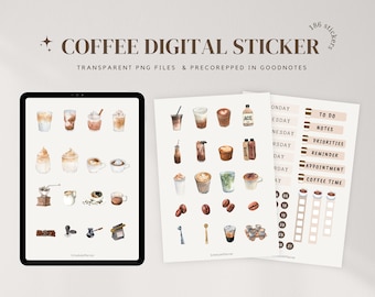 Goodnotes Digital Stickers Precropped Planner Stickers PNG - Etsy