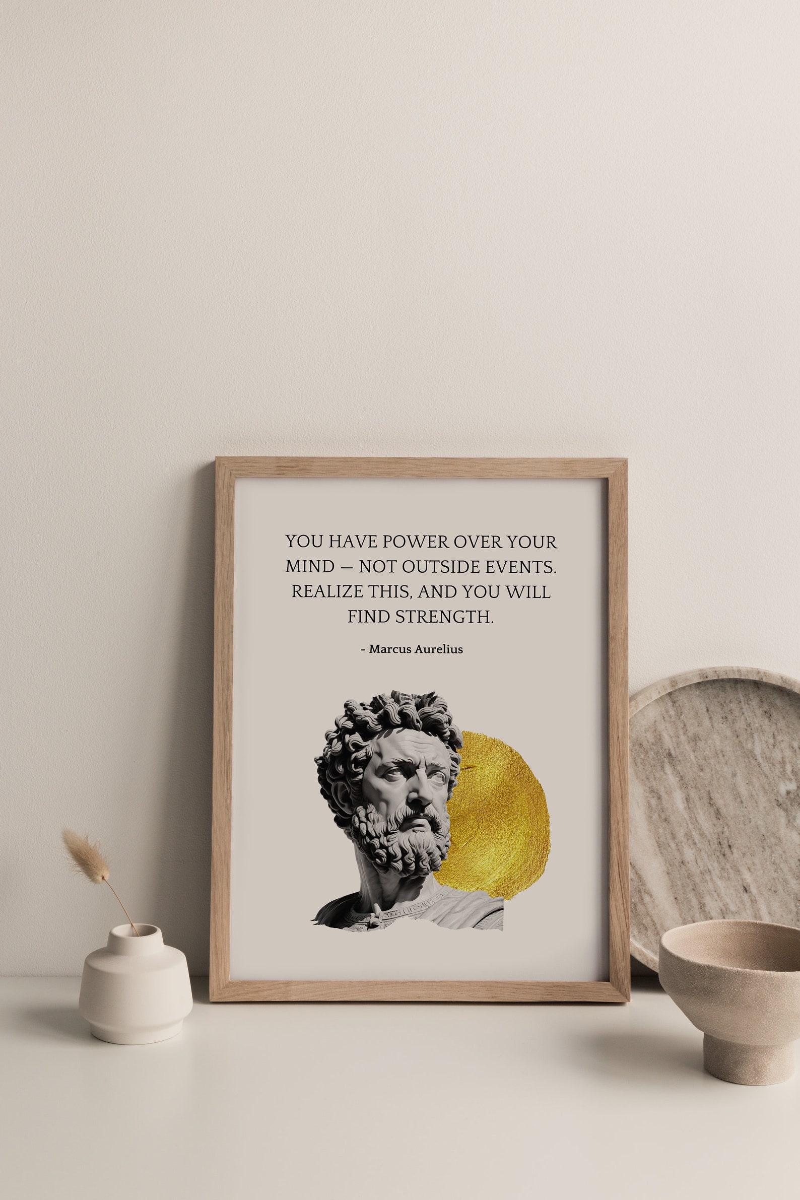 Marcus Aurelius Art Print, Stoic Quotes Wall Decor, Roman Philosophy ...