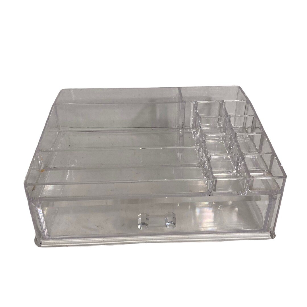 Large Clear Acrylic Multi Compartment Makeup Organizer Caddy - Etsy