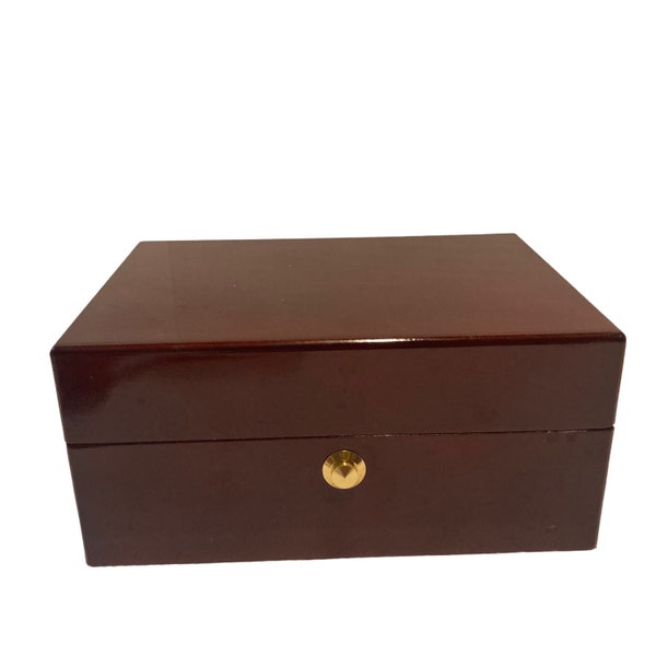 Mahogany Jewelry Box - Etsy