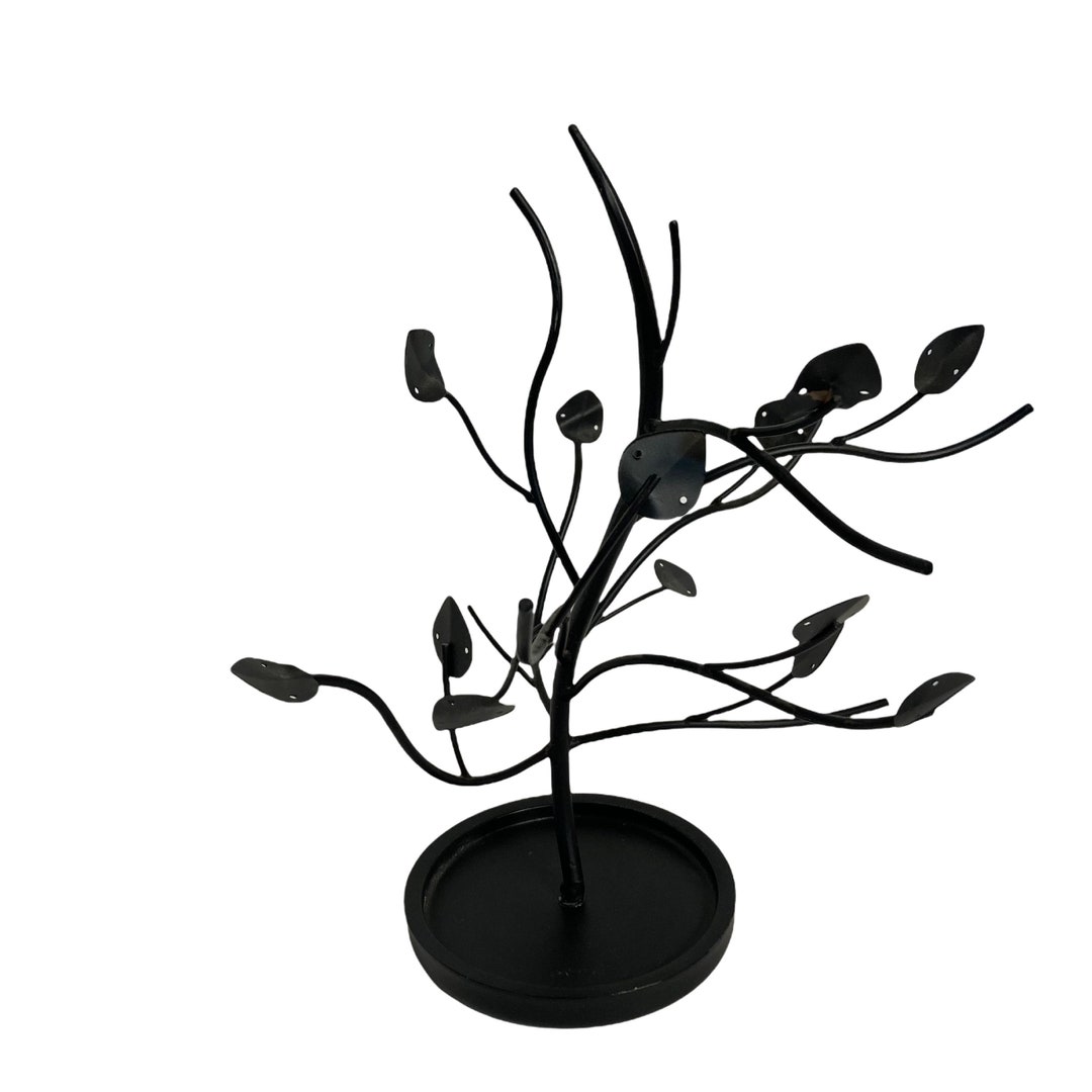 Pretty Black Metal Jewelry Tree - Etsy