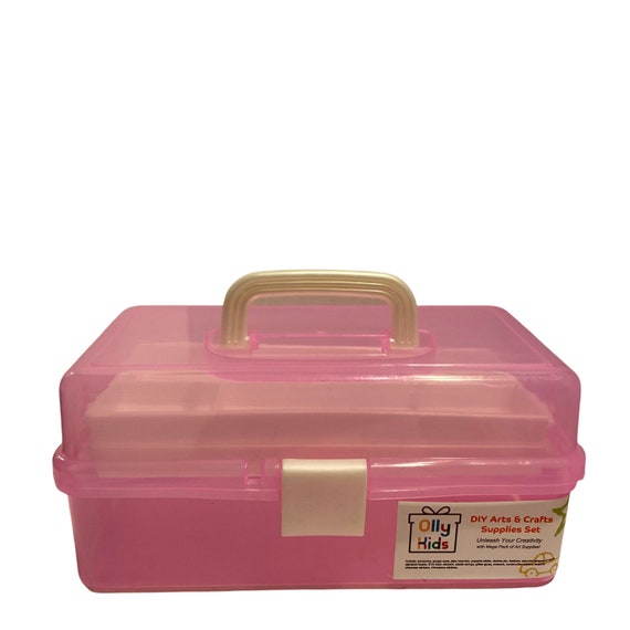 Large Pink Empty Arts & Crafts Case - Etsy