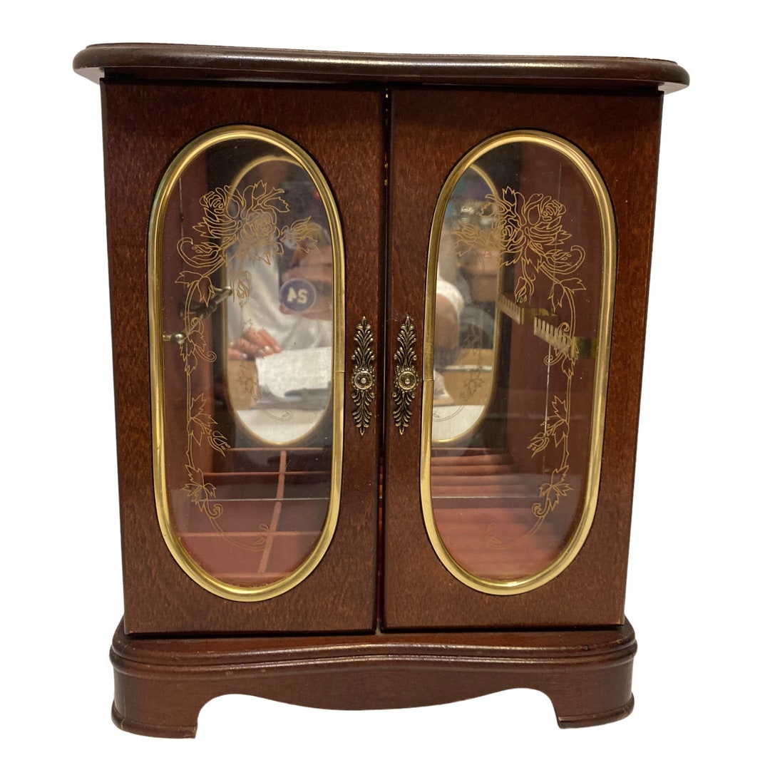 Unique Vintage Double Door Mini Armoire Style Jewelry Box - Etsy