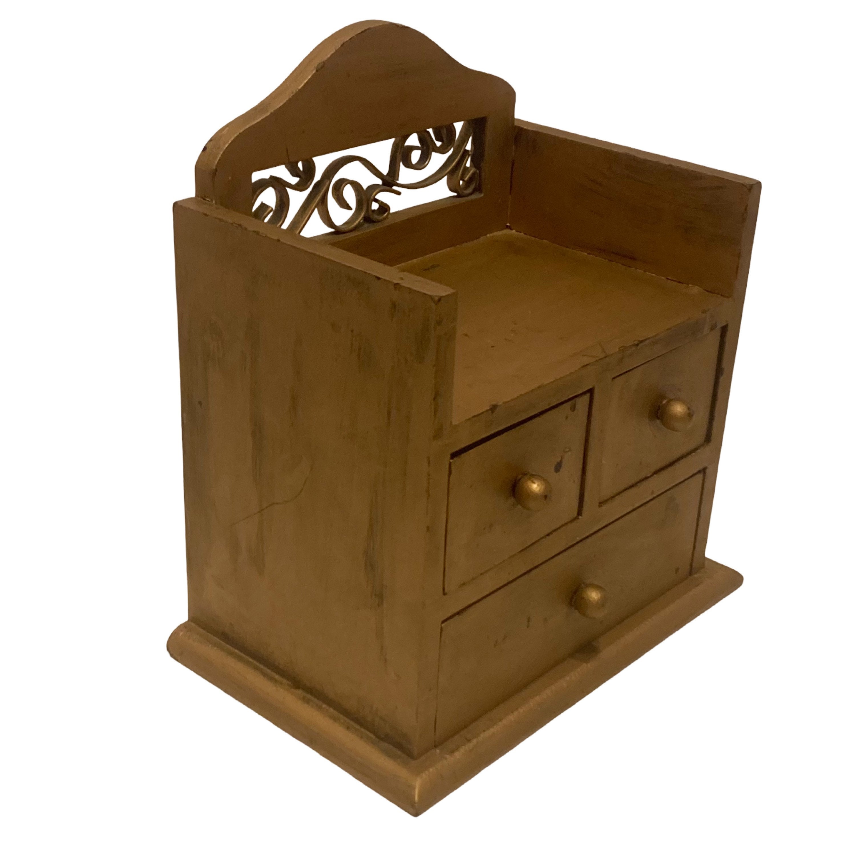 Retro Rustic Look 3 Drawer Handcrafted Mini Dresser Trinket - Etsy