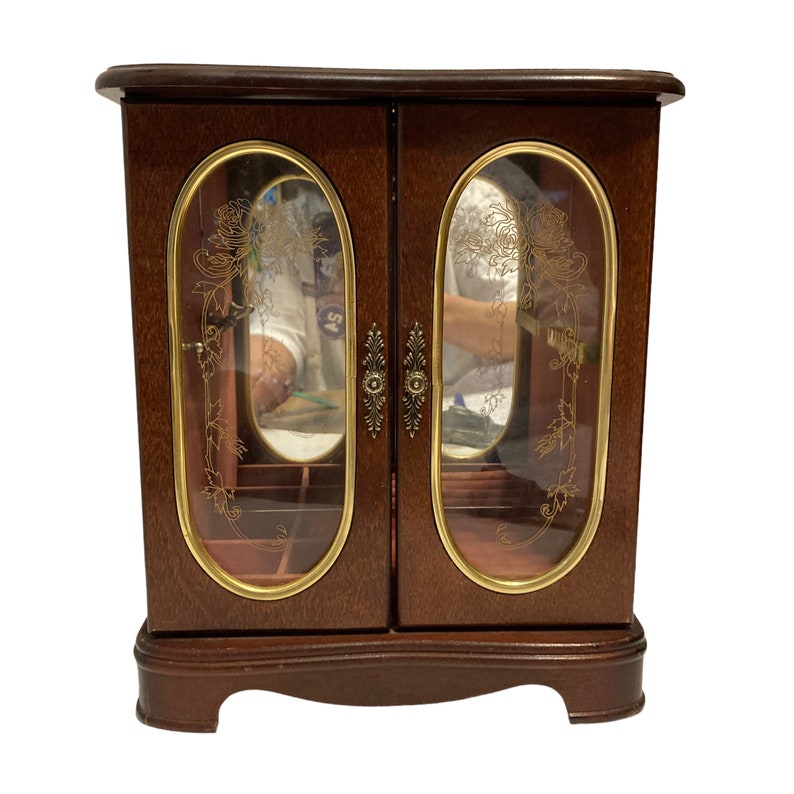 Unique Vintage Double Door Mini Armoire Style Jewelry Box - Etsy