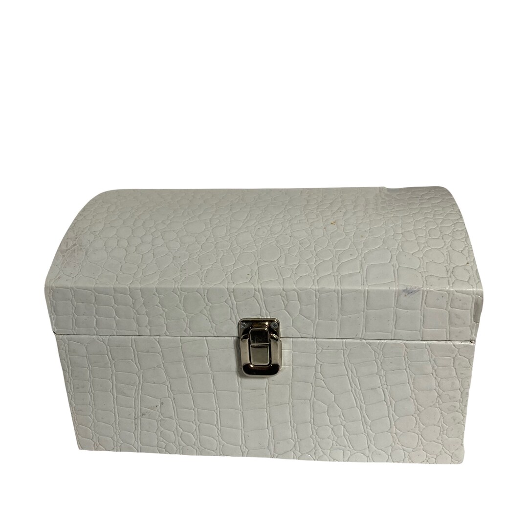 Pretty White Wooden Decorative Storage Chest - Etsy