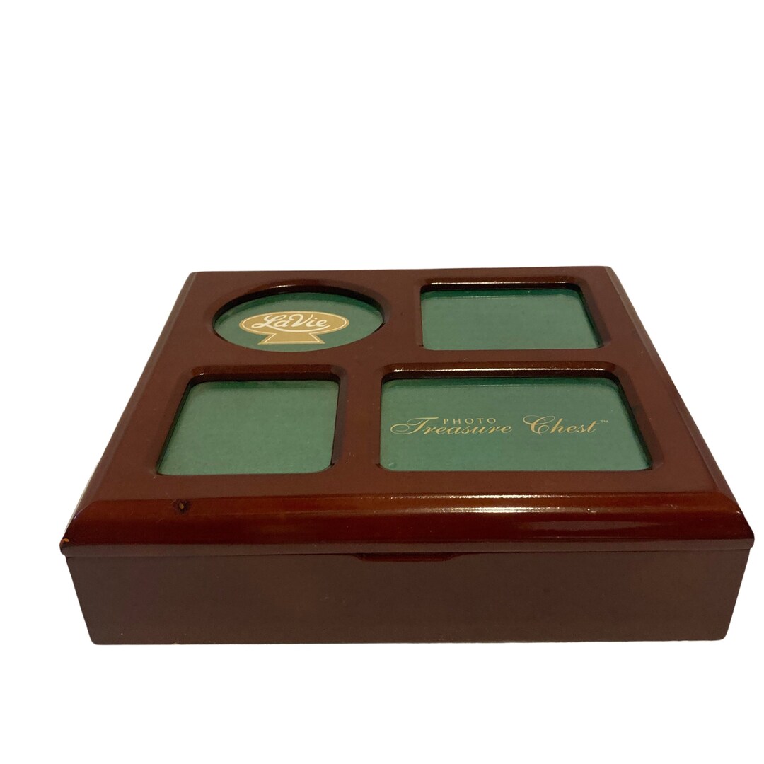 Retro Large 4 Openings Frame Top Photo Treasure Chest - Etsy