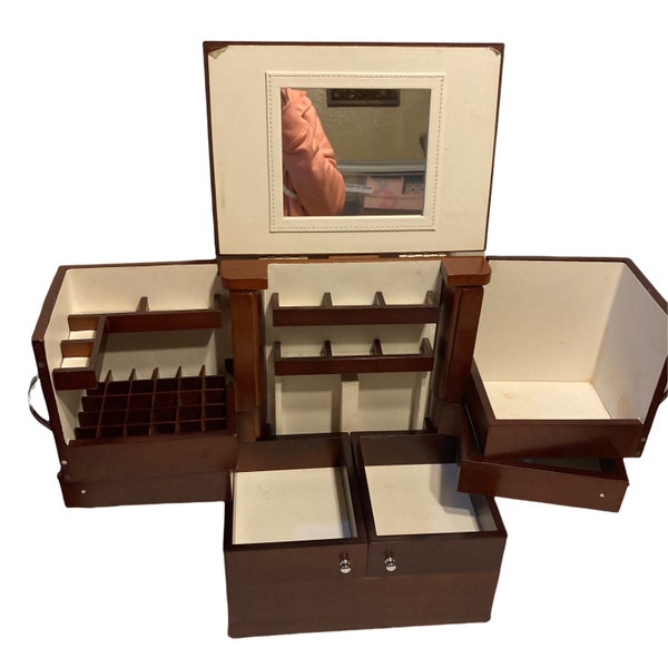 Wooden Multi Compartment Box - Etsy