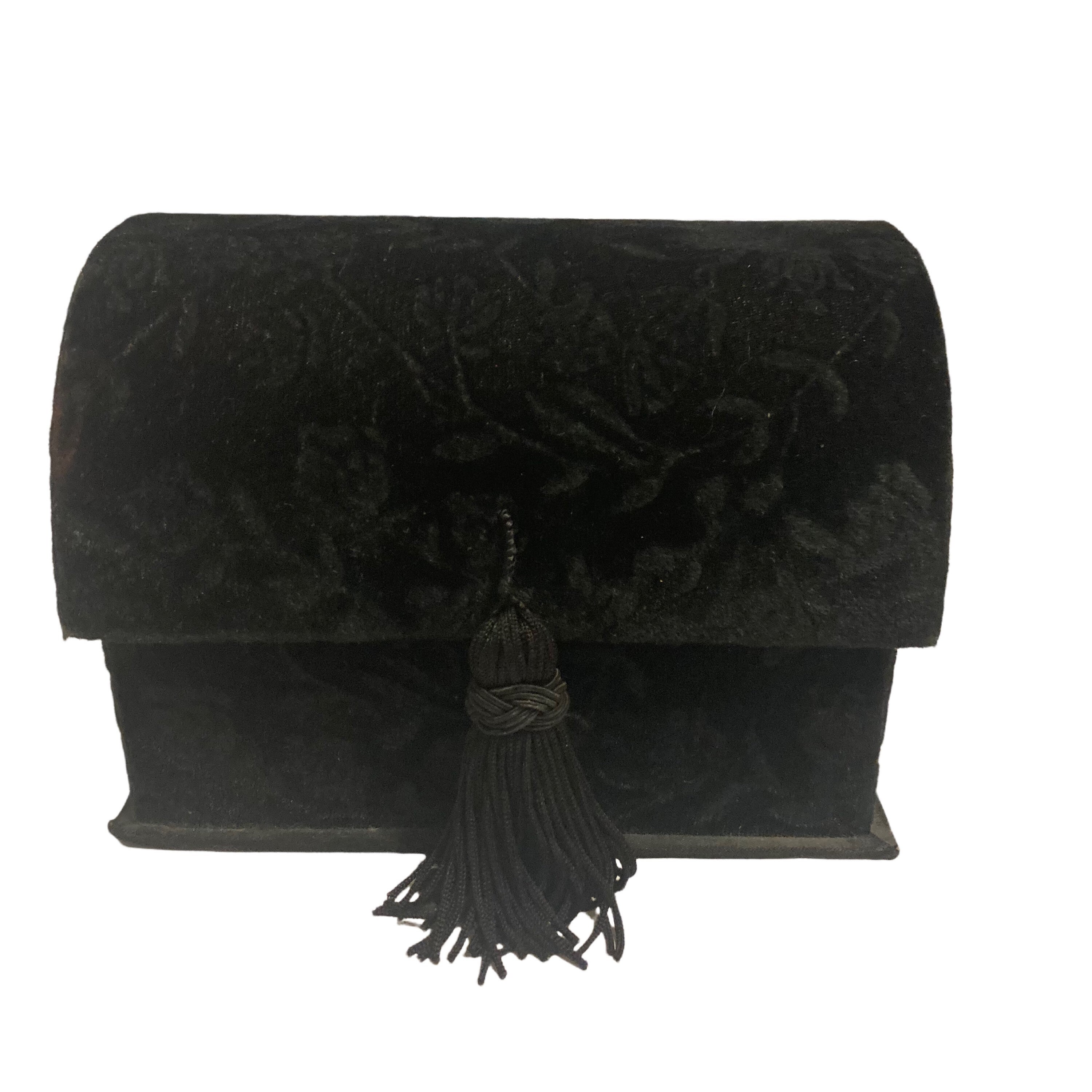 Tri Coastal Design Black Velvet Treasure Chest - Etsy