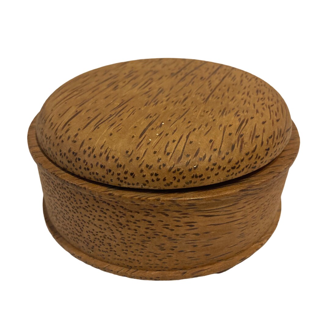 Cool Small Round Extraordinary Wooden Trinket Box - Etsy