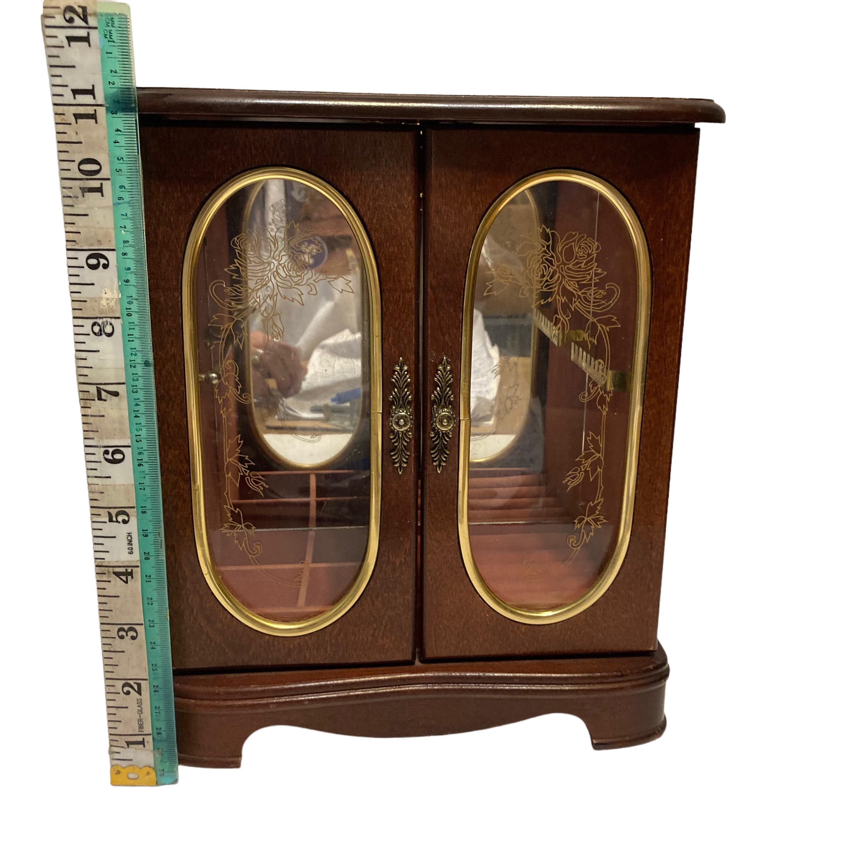 Unique Vintage Double Door Mini Armoire Style Jewelry Box - Etsy