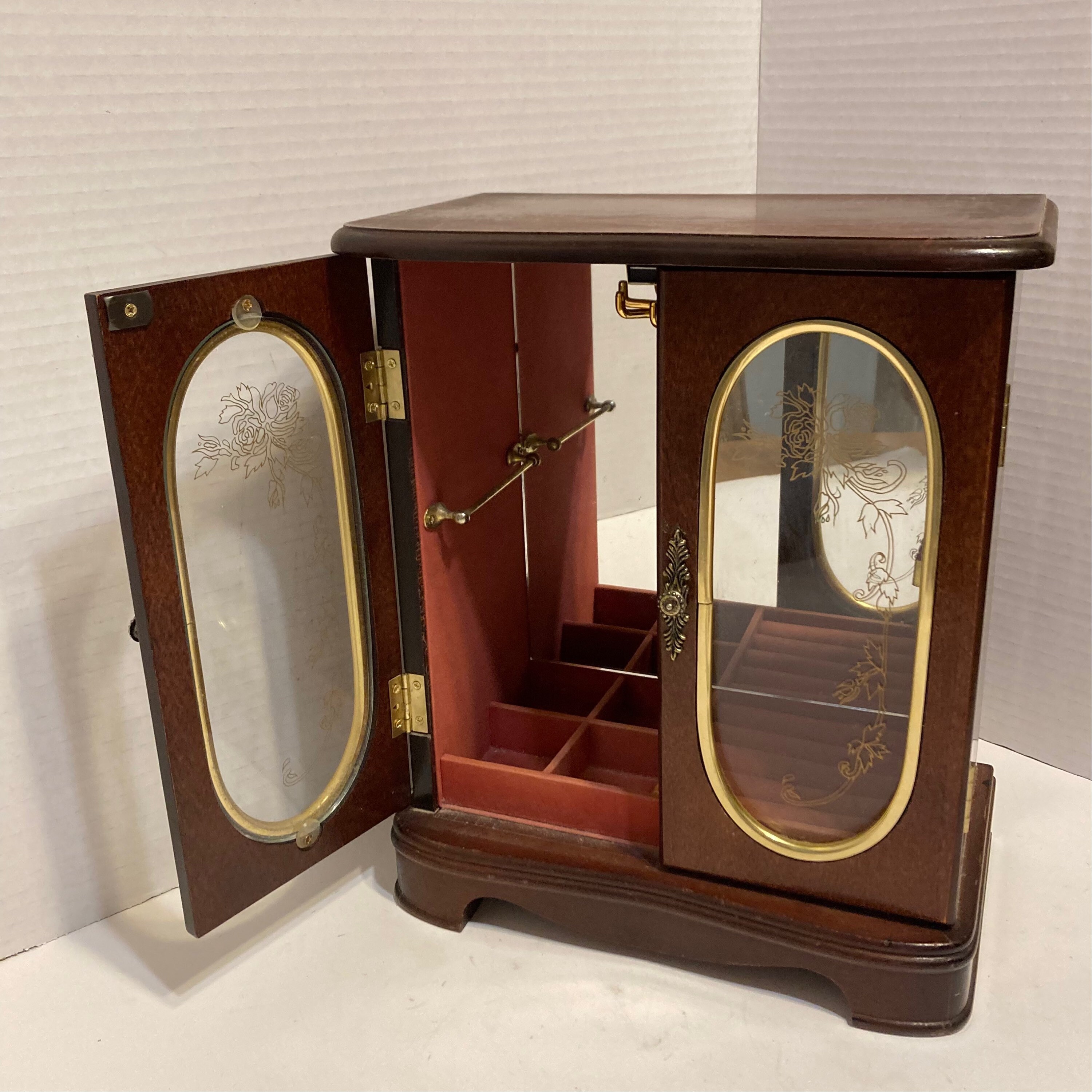 Unique Vintage Double Door Mini Armoire Style Jewelry Box - Etsy