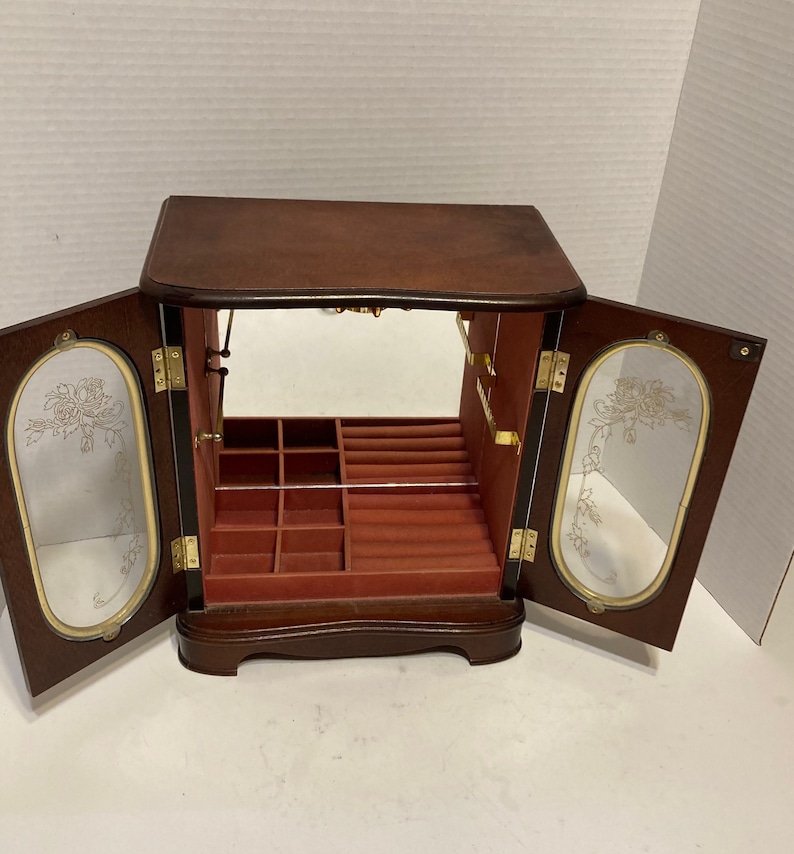 Unique Vintage Double Door Mini Armoire Style Jewelry Box - Etsy