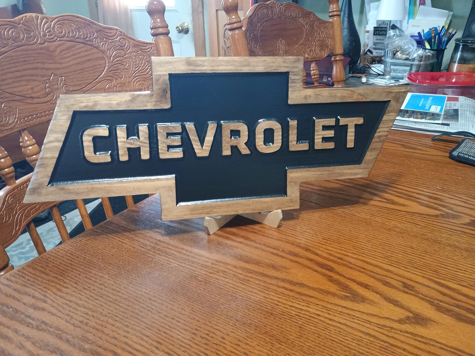Chevrolet Engraved Wood Sign - Etsy