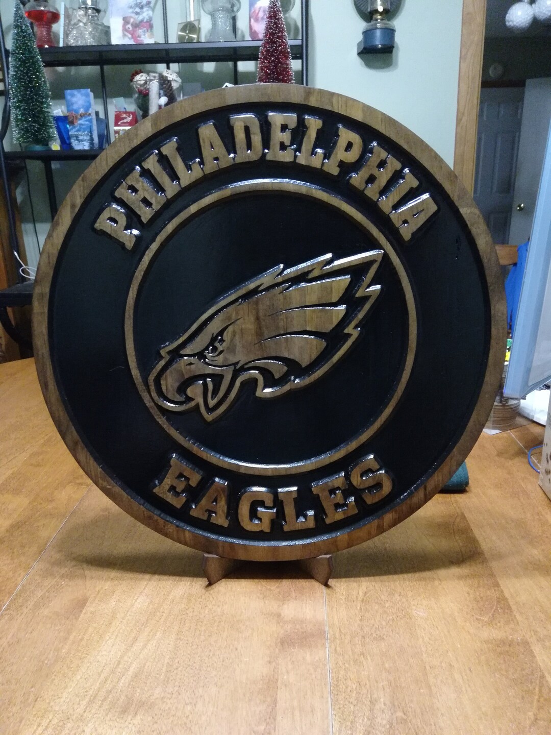 Philadelphia Eagles Engraved Wood Sign - Etsy