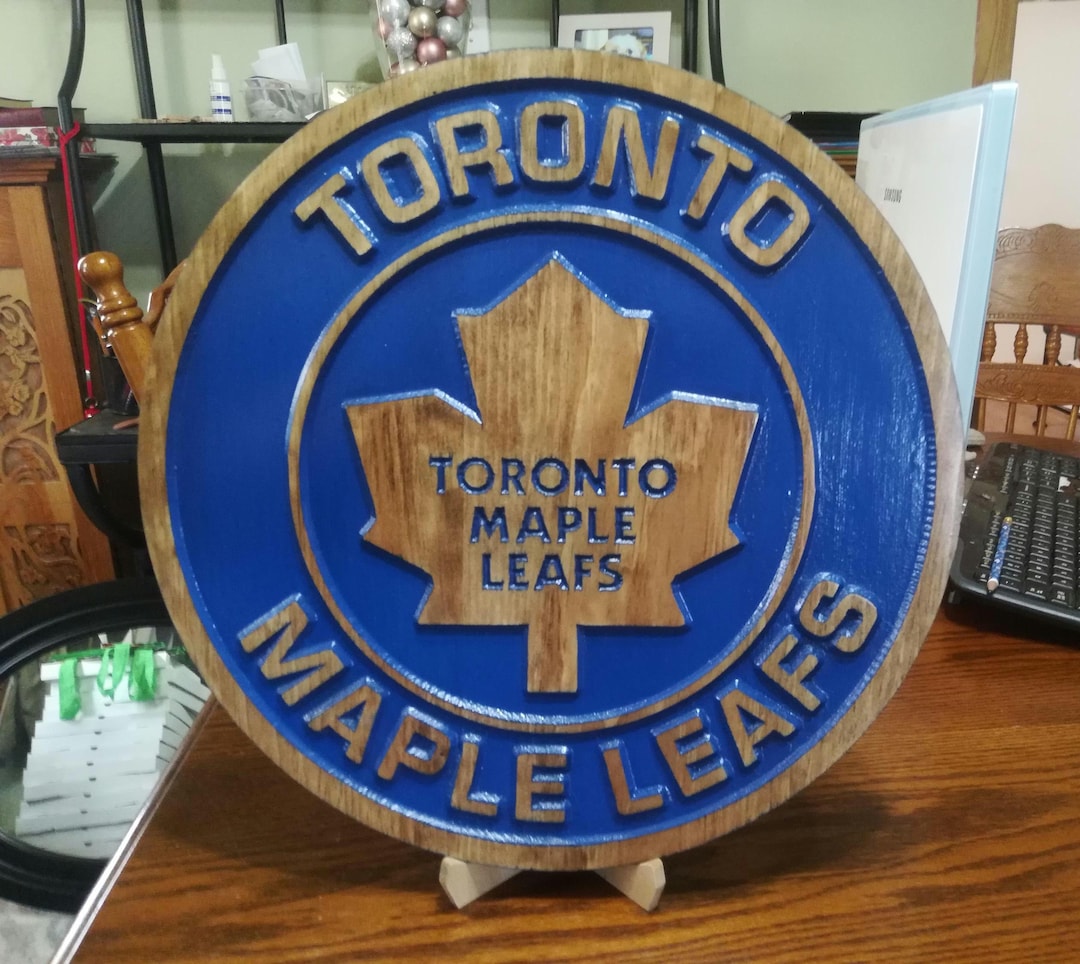 Toronto Maple Leafs Engraved Wood Sign - Etsy