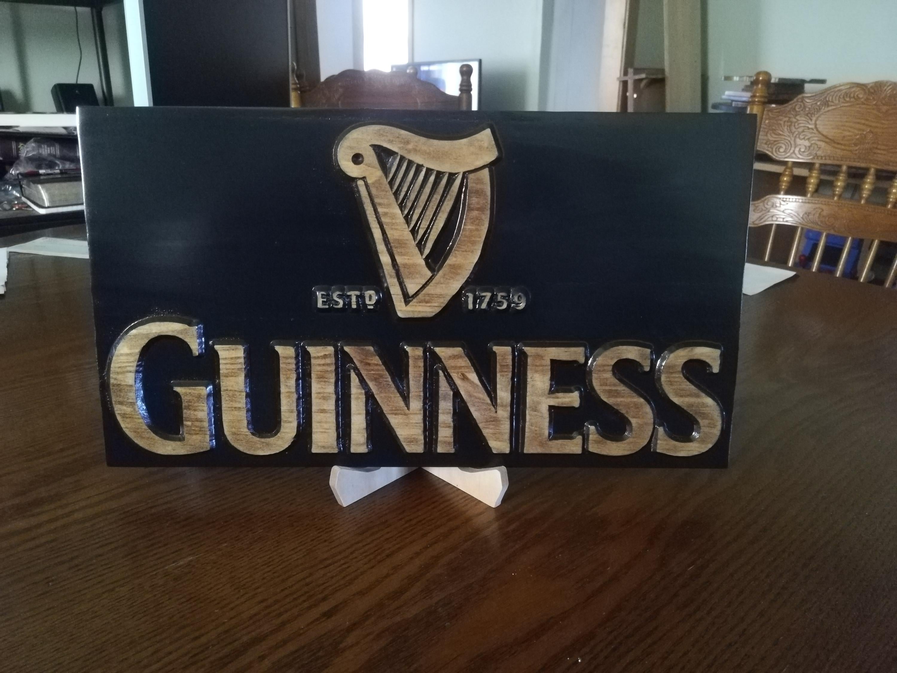 Guinness Beer Engraved Wood Sign - Etsy
