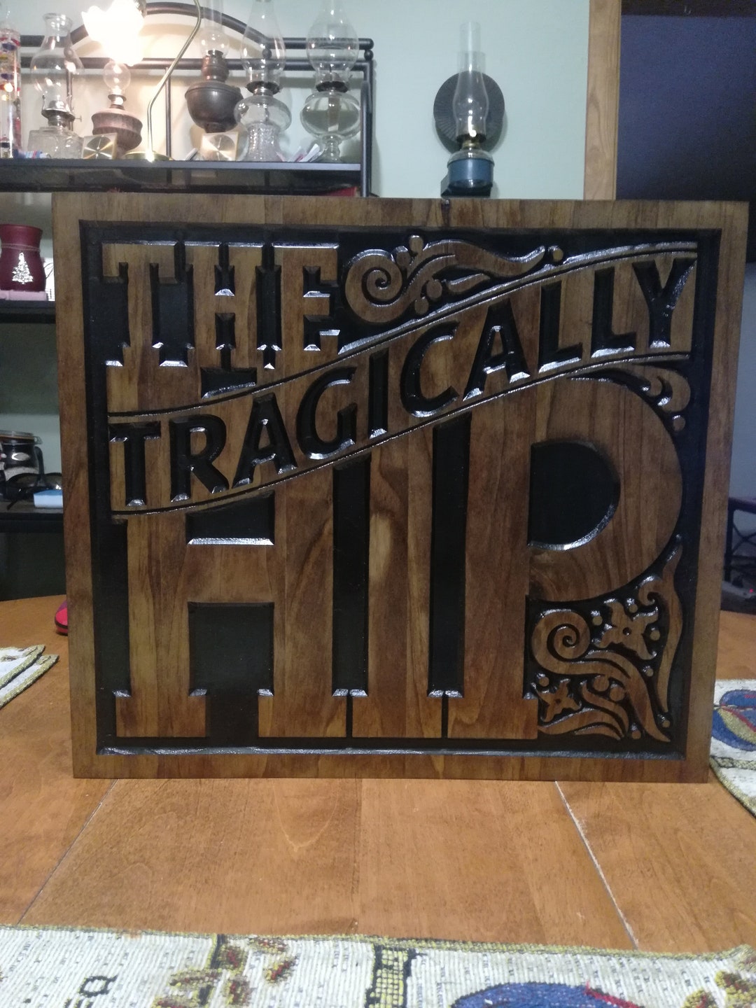 The Tragically Hip Engraved Sign - Etsy
