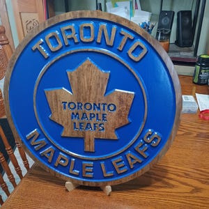 Toronto Maple Leafs Engraved Wood Sign - Etsy