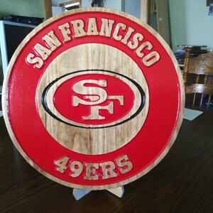 San Francisco 49ers Engraved Wood Sign - Etsy