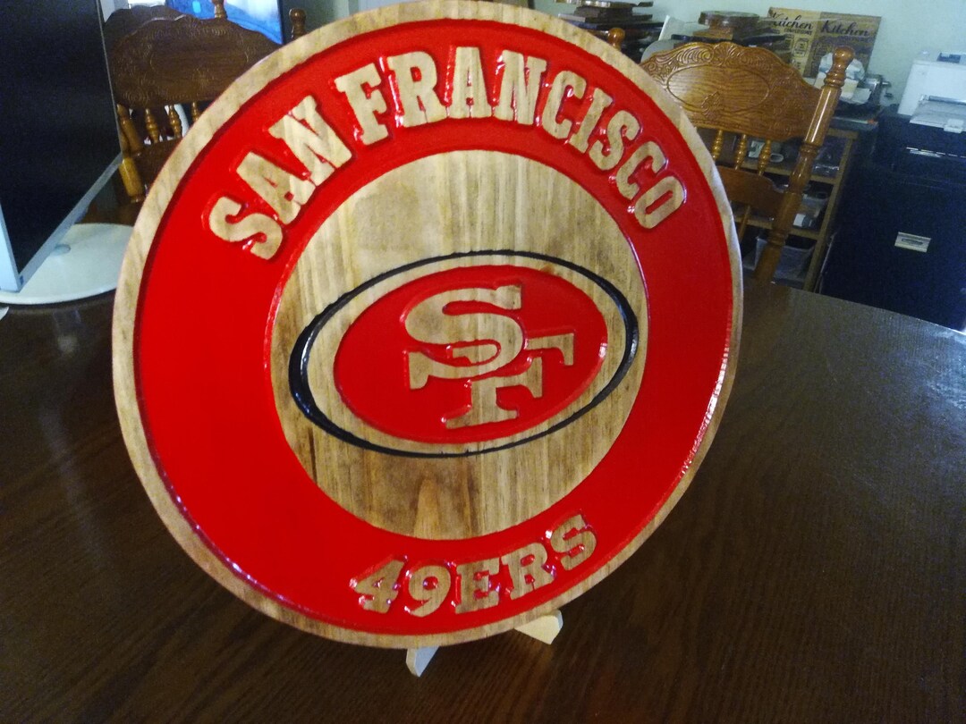 San Francisco 49ers Engraved Wood Sign - Etsy