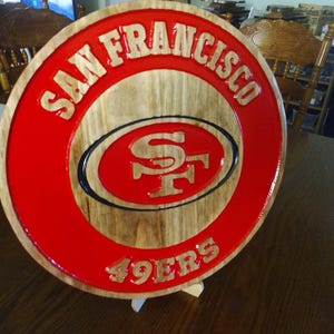 San Francisco 49ers Engraved Wood Sign - Etsy