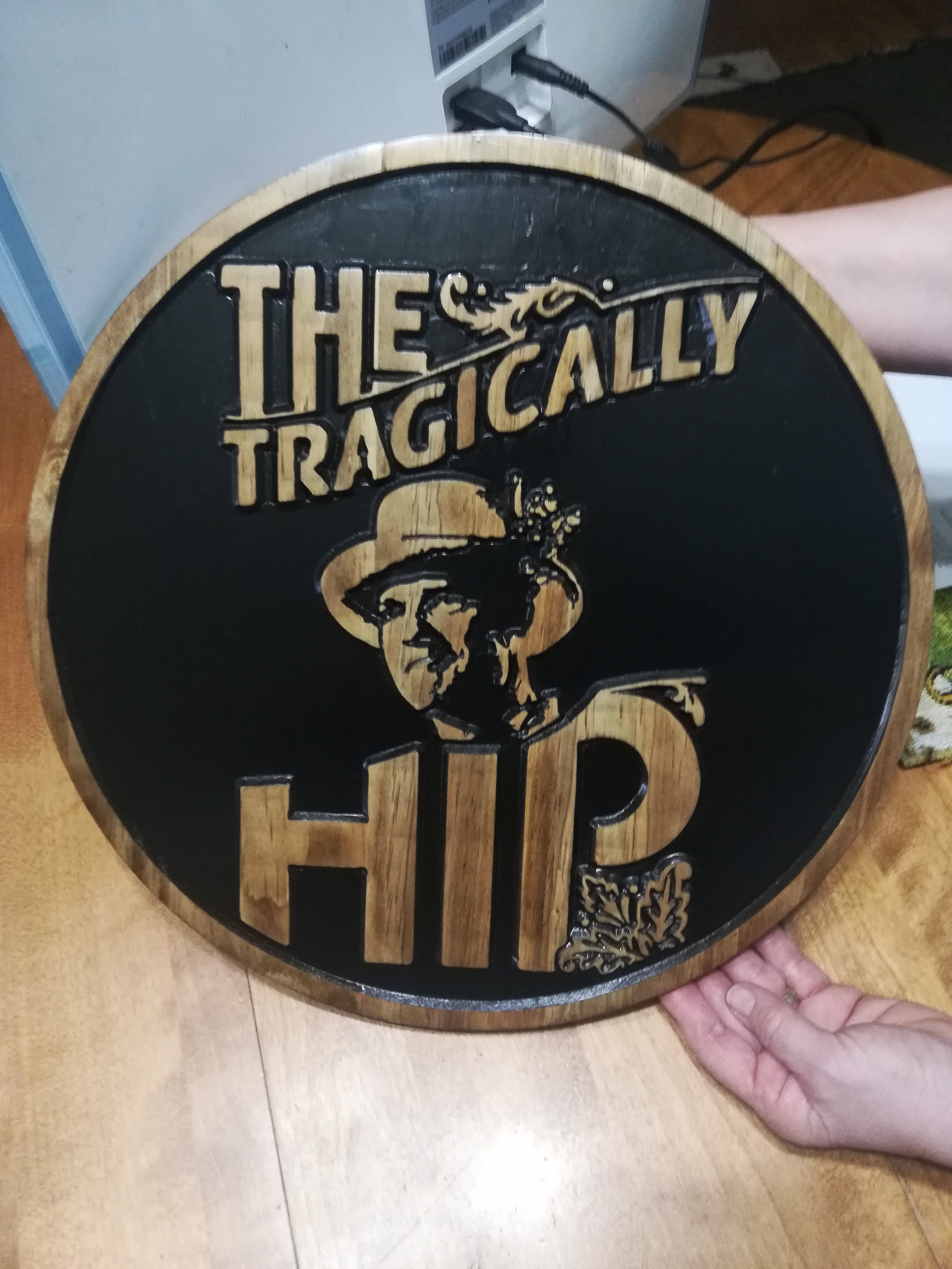 The Tragically Hip Engraved Sign - Etsy