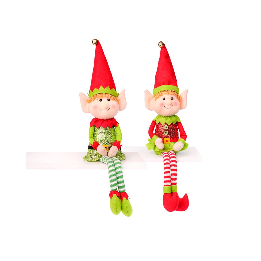 Sitting Elf for Kids - Christmas Elf, Cute Large Elf on the Book Shelf ...