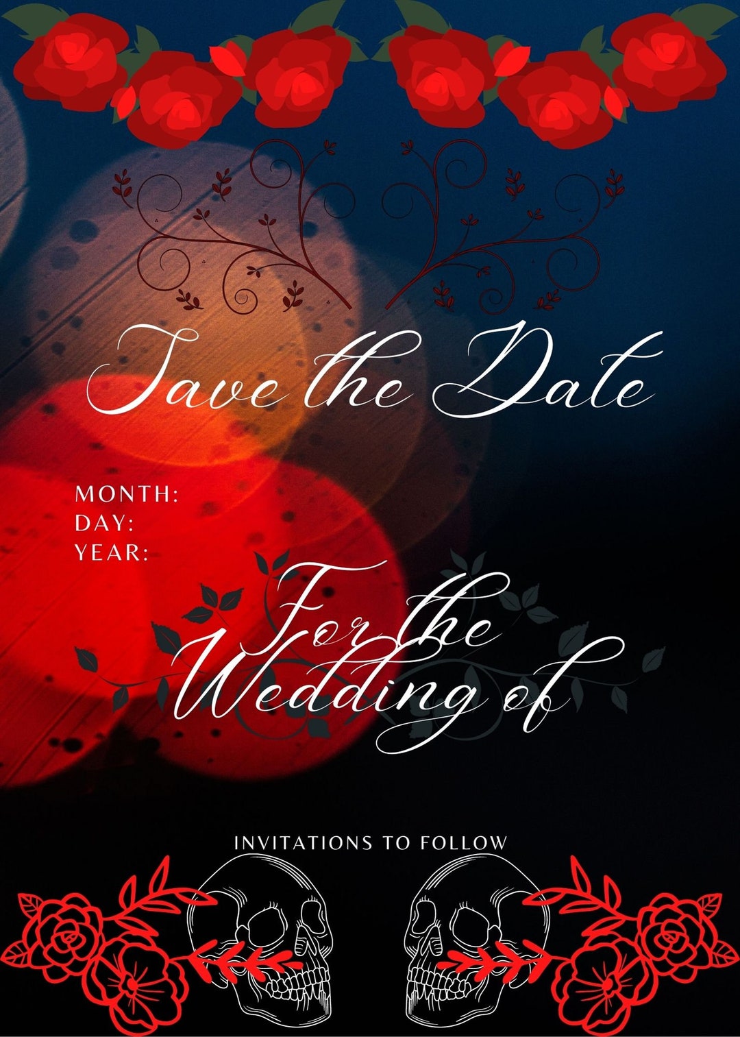 Editable Template Save the Date Wedding Announcement Card Printable - Etsy