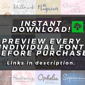 MEGA FONTS BUNDLE Instant Download Cricut Fonts Script - Etsy