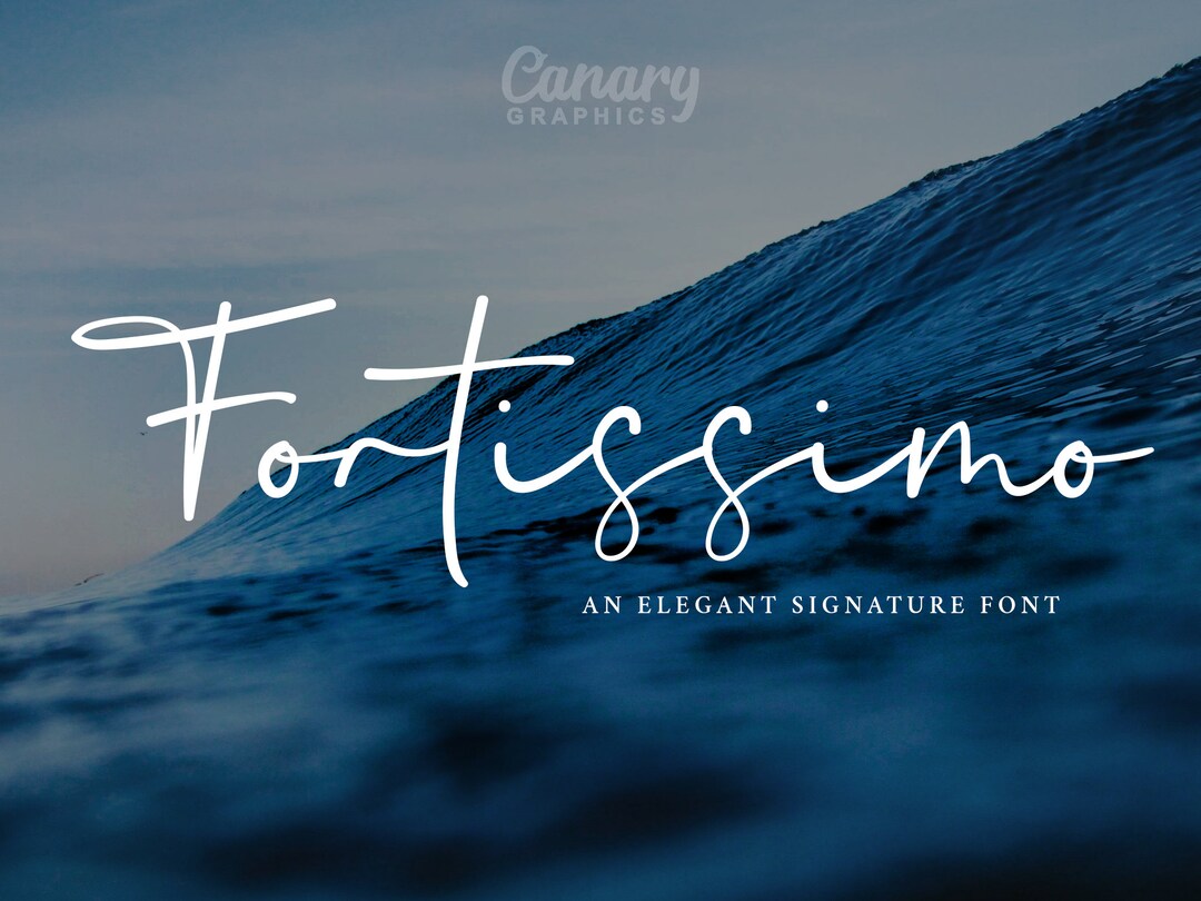 Signature Font, Digital Download, Script Font, Handwriting Font, Font ...