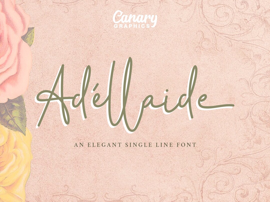 Handwriting Font, Single Line Font, Script Font, Monoline Font, Font ...