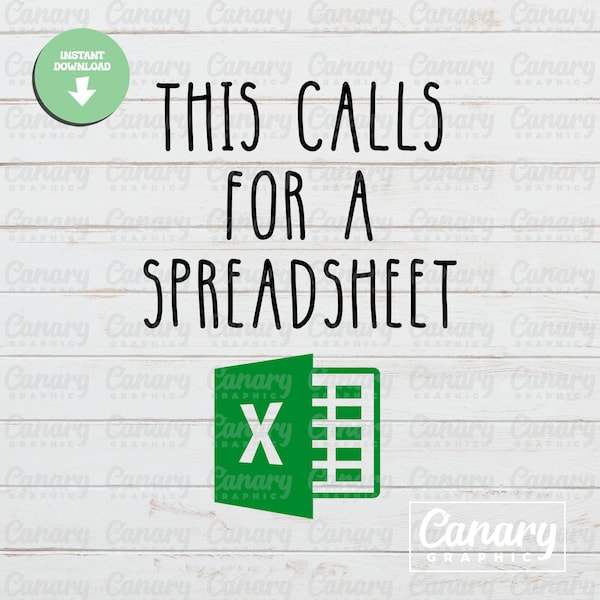 Spreadsheet Svg - Etsy