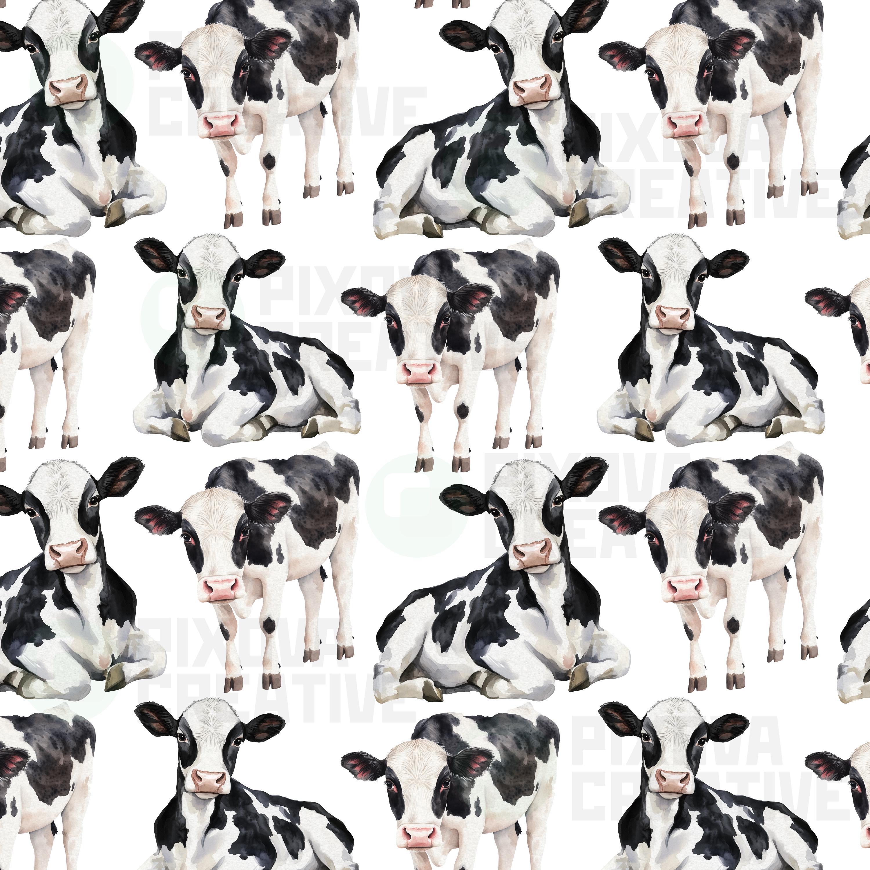Cows Seamless Pattern PNG, Instant Download, Cow Pattern, Repeating ...