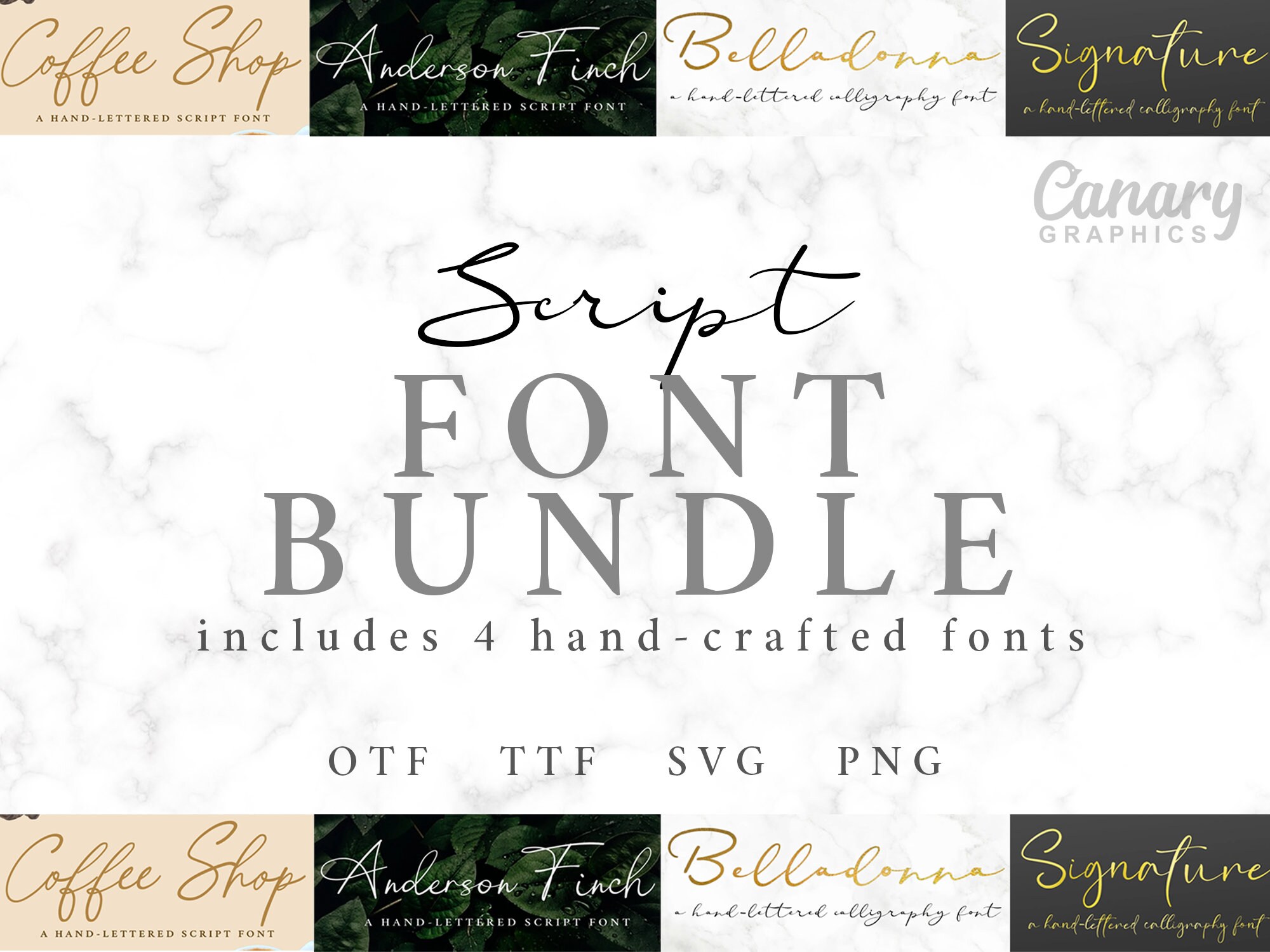 Script Font Bundle, Handwriting Fonts Bundle, Elegant Fonts ...