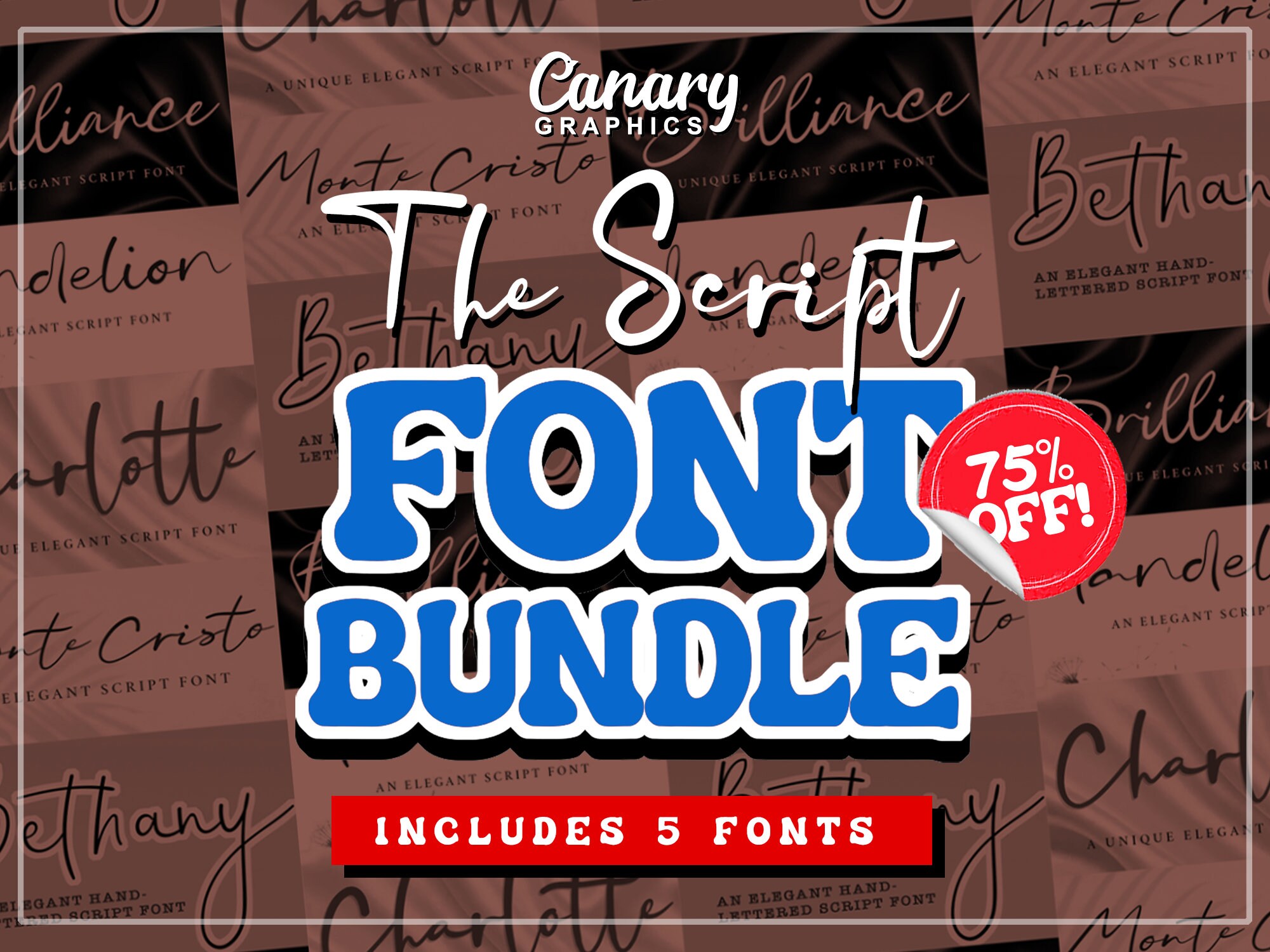 Script FONT BUNDLE Instant Download Handwriting Font Pack - Etsy