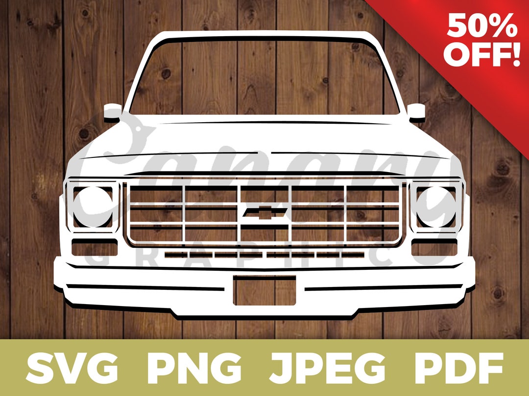 C10 PNG, Chevy Truck SVG for Cricut, Clipart, Chevrolet Truck Sticker ...