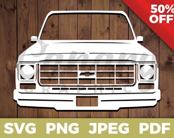SVG Chevy S10 Pickup Truck 1987 Grill Silhouette Cut Files - Etsy