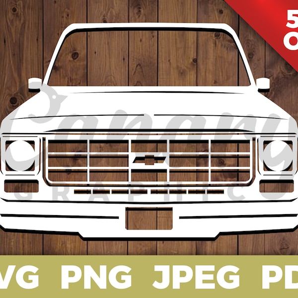 Square Body Chevy Truck Svg - Etsy