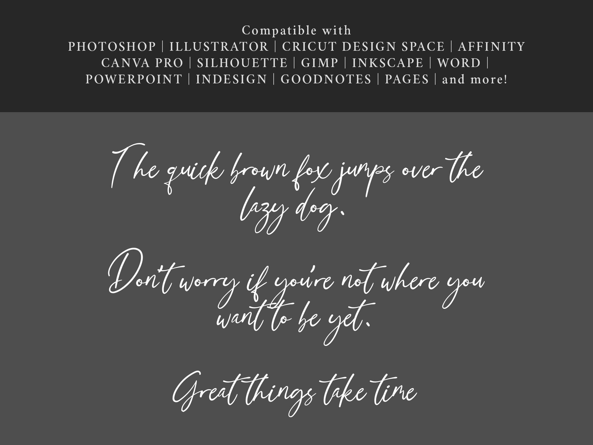 FONT BUNDLE, 5 Elegant Fonts, Instant Download, Script Fonts ...