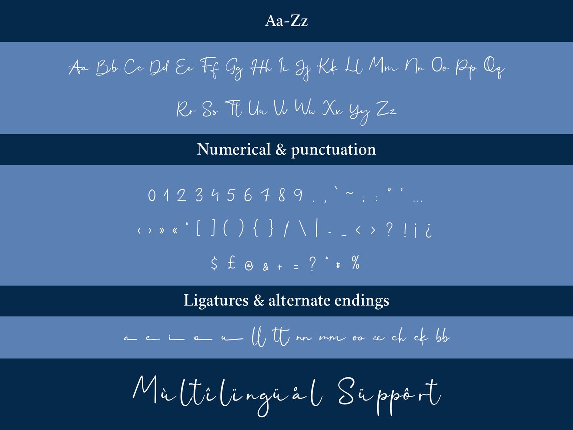 Signature Font, Digital Download, Script Font, Handwriting Font, Font ...