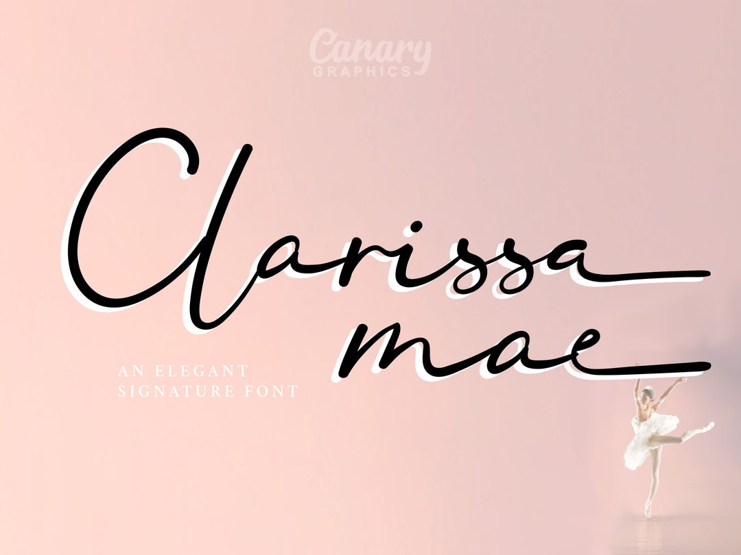 Signature Font, Digital Download, Script Font, Handwriting Font, Font ...