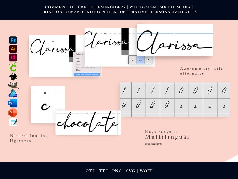 Signature Font Digital Download Script Font Handwriting - Etsy