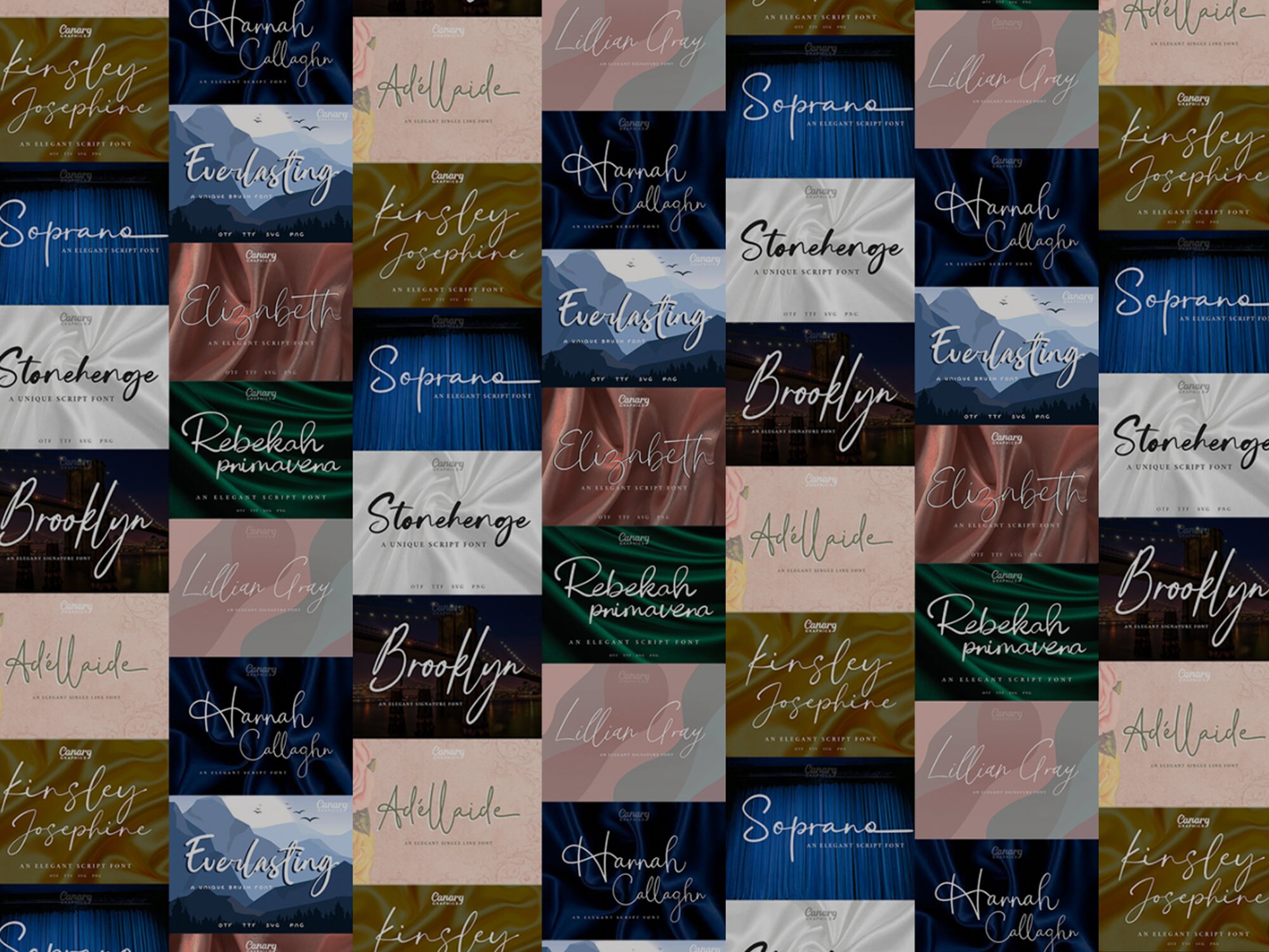 FONT BUNDLE, 10 Script Fonts, Cricut Font, Signature Fonts, Handwriting ...